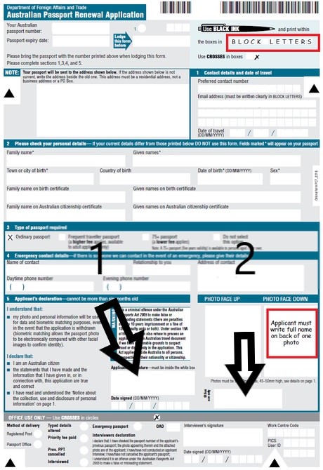 Mailed In Applications